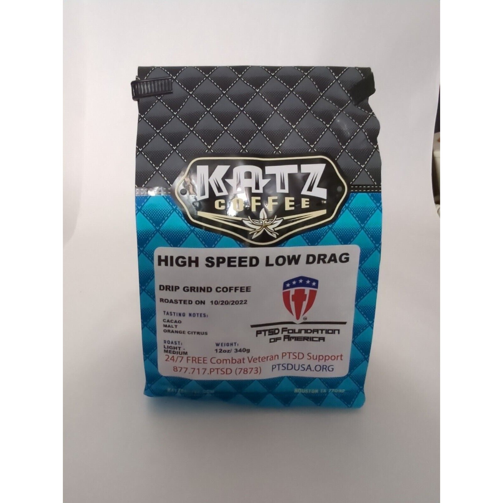 Katz Coffee High Speed Low Drag Drip Grind Coffee 12 Ounce Bag – Texan ...