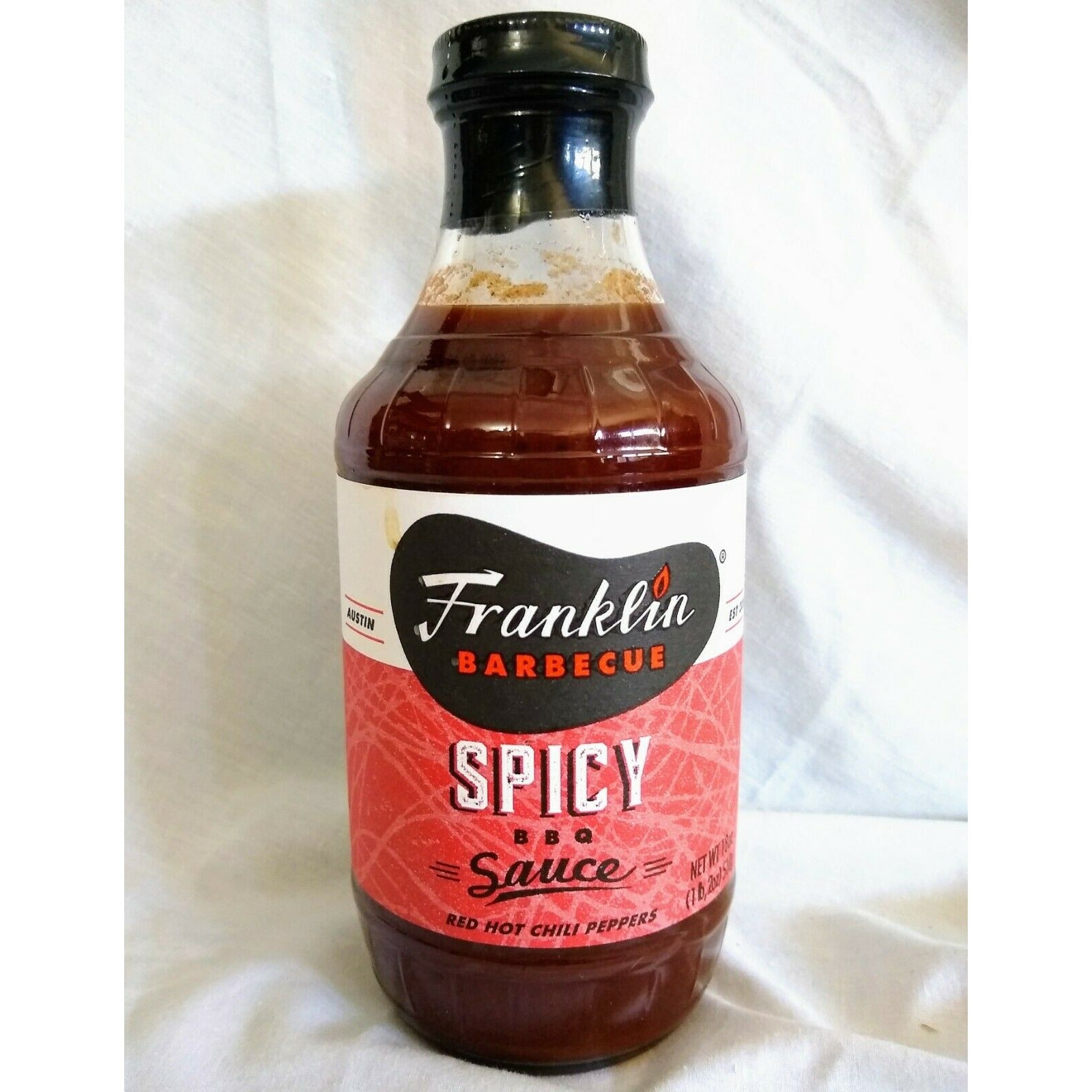 Franklin Barbecue Spicy BBQ Sauce 18 Oz. Glass Bottle – Texan Spice