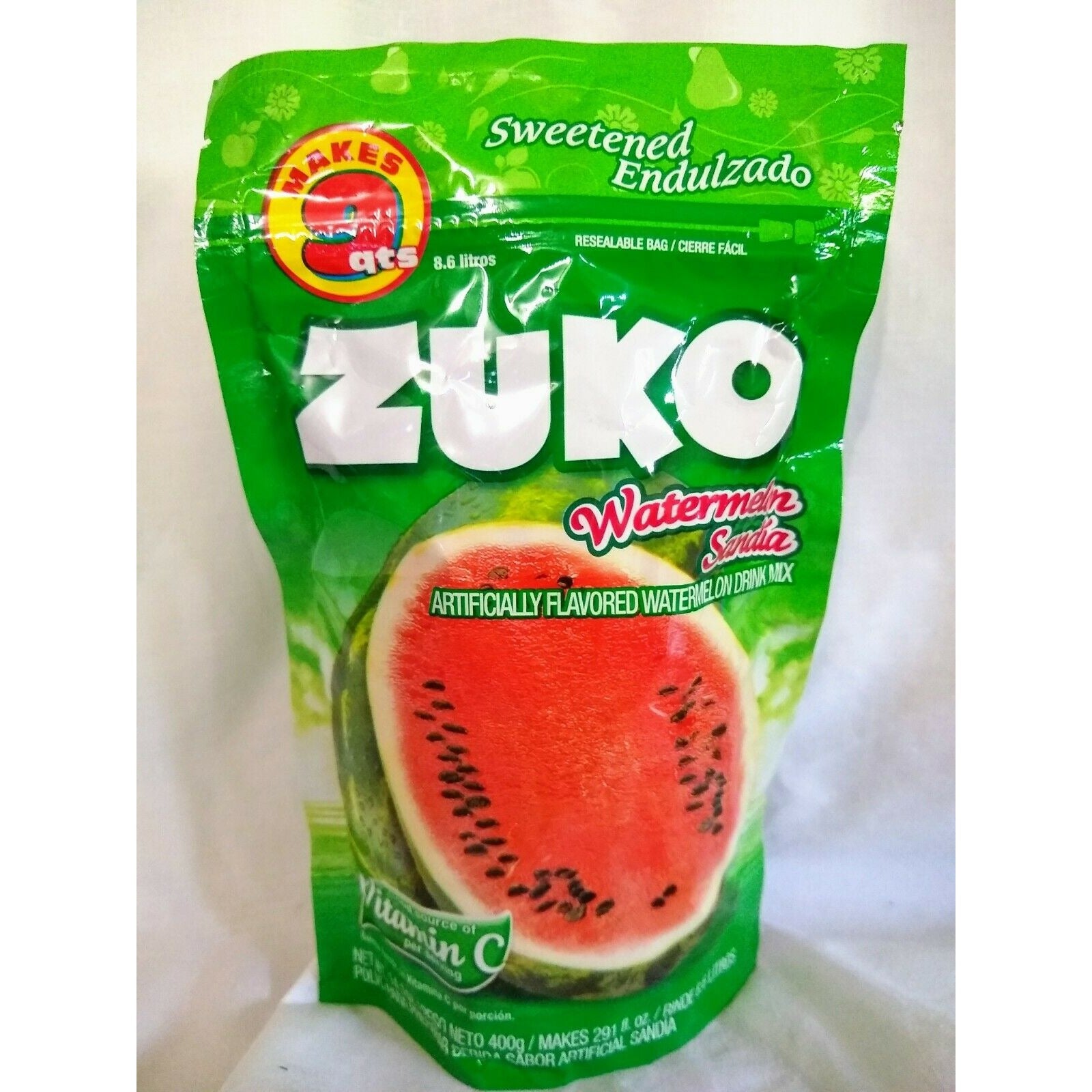 Zuko Aguas Frescas Watermelon (Sandia) Flavored Drink Mix 14.1 Ounce P ...