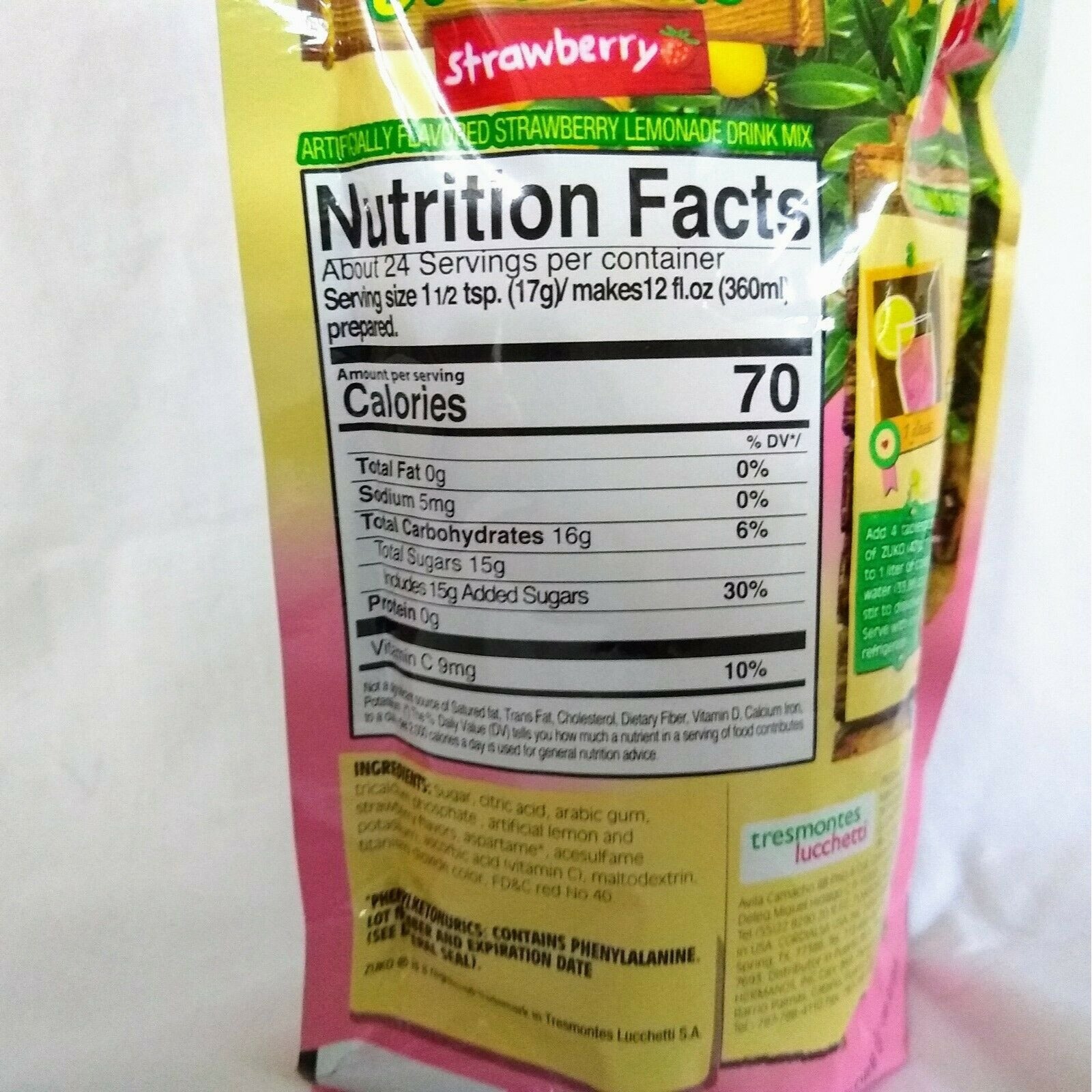 Zuko Strawberry Lemonade Drink Mix 14.1 Ounce Package – Texan Spice