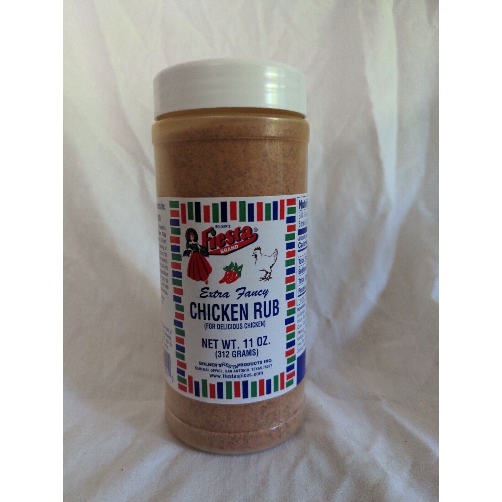 Bolner's Fiesta Extra Fancy Chicken Rub 11 Ounce Shaker – Texan Spice
