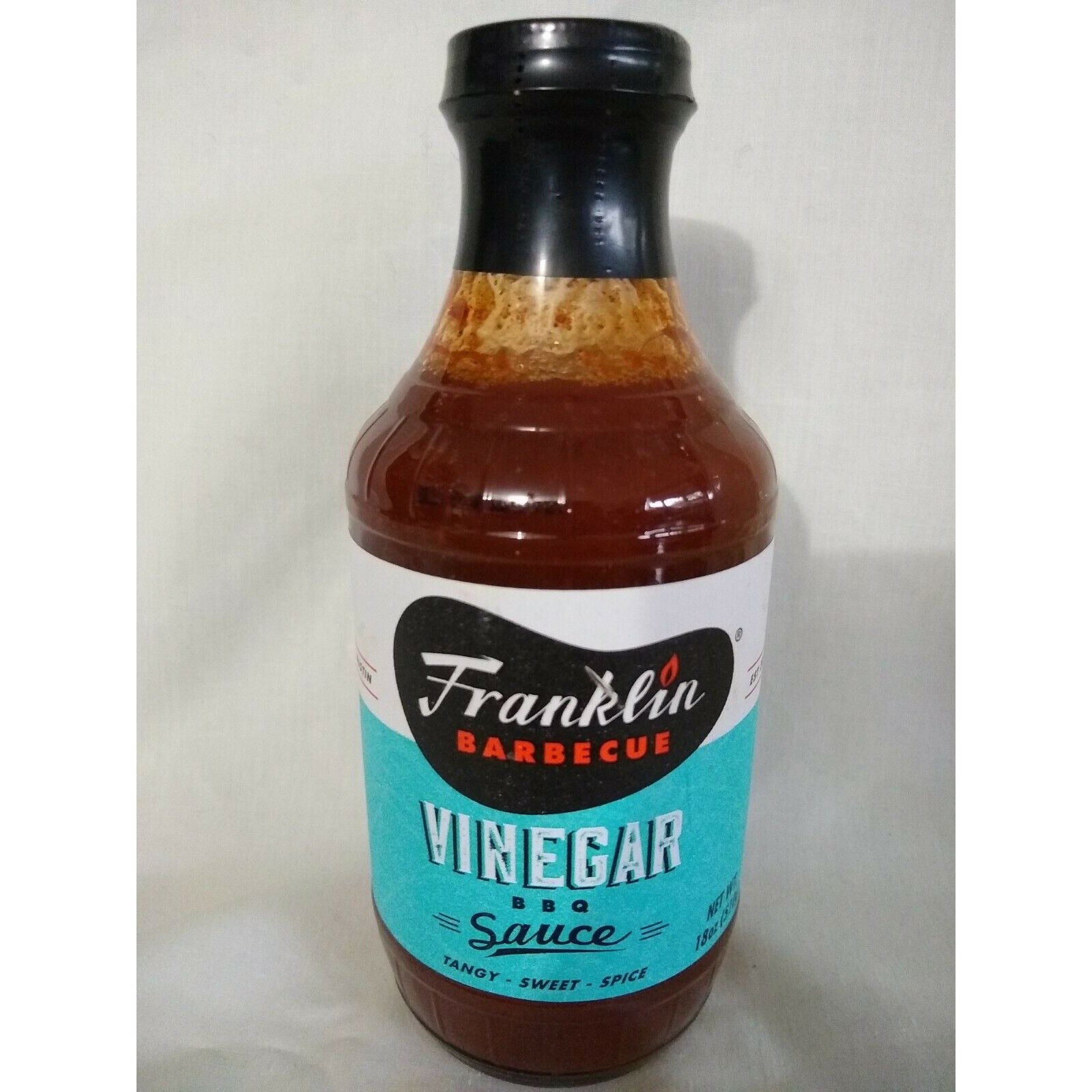Franklin Barbecue Vinegar BBQ Sauce 18 Oz Glass Bottle – Texan Spice